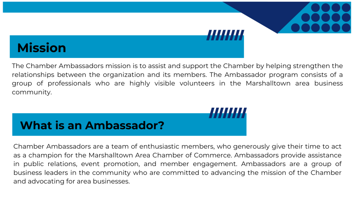 Ambassadors Network – Marshalltown Area Chamber of Commerce